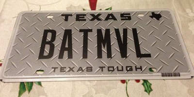 TX TOUGH vanity BATMAN VILLAIN license plate Bat Batmobile car | eBay