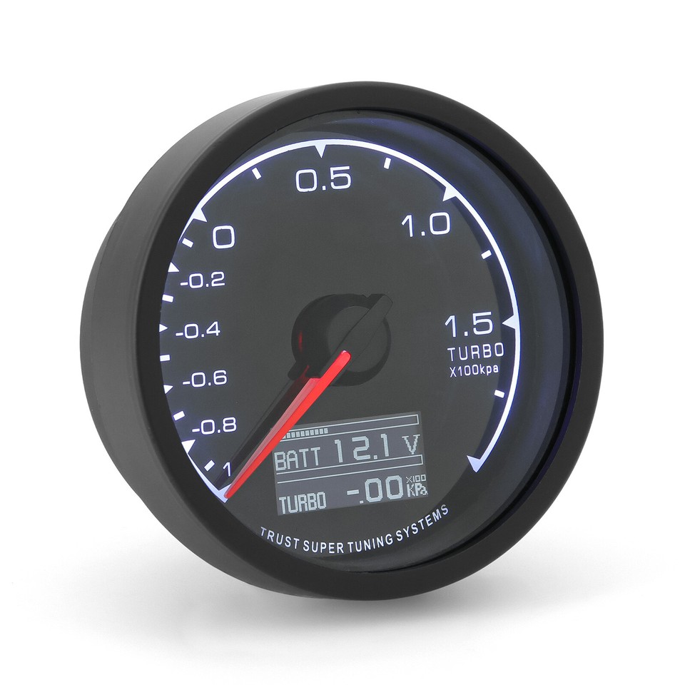 2.5'' 60mm Digital&Pointer Universal Turbo Boost Pressure Gauge Meter ...