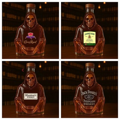 Jaws 50th Death Skeleton Whisky Bottle interesting whisky unique glass ...