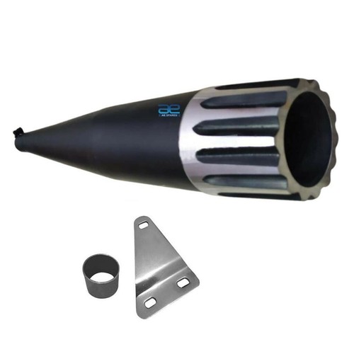 Rocket Exhaust Silencer+Glass Wool for Royal Enfield Bullet Classic ...