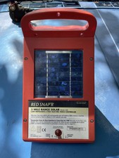 Red Snap'r Esp3m-rs Solar 3 Mile Electric Fence Controller Charger ...