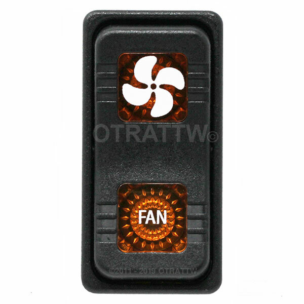 OTRATTW Carling Tech Contura X Rocker Switch, Polaris, FAN, AMBER LENS ...