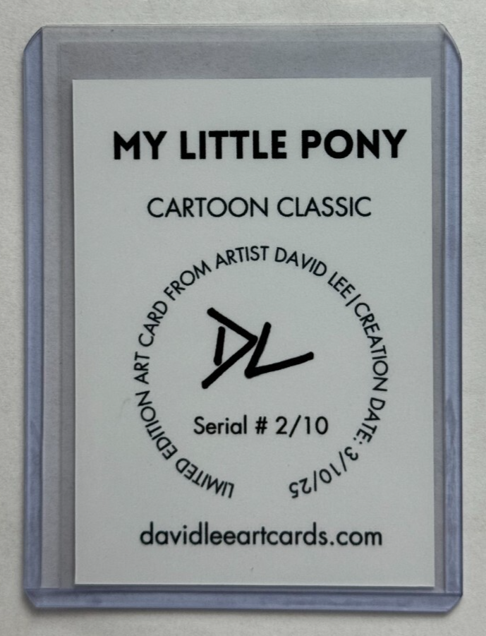 My Little Pony Limited Edition Artist Signed “Cartoon Classic” Trading ...
