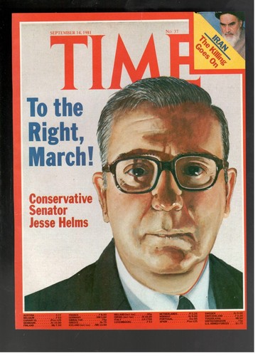 Jesse Helms Time Cover 1981 Original 1 Page Conservative Senator | eBay