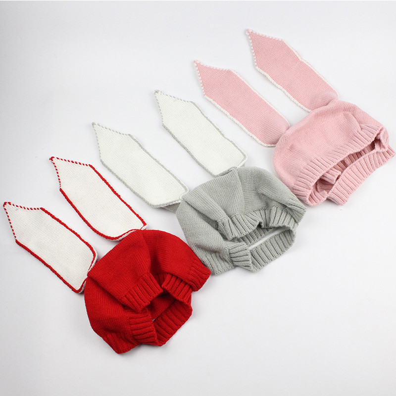 Autumn Winter Knitted Baby Hat Cute Rabbit Long Ear Hat Warm Cap Bunny ...