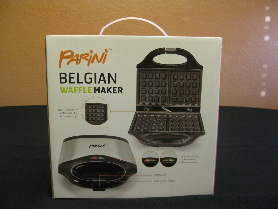 PARINI Belgian Waffle Maker. Non-stick, NEW in Box | eBay
