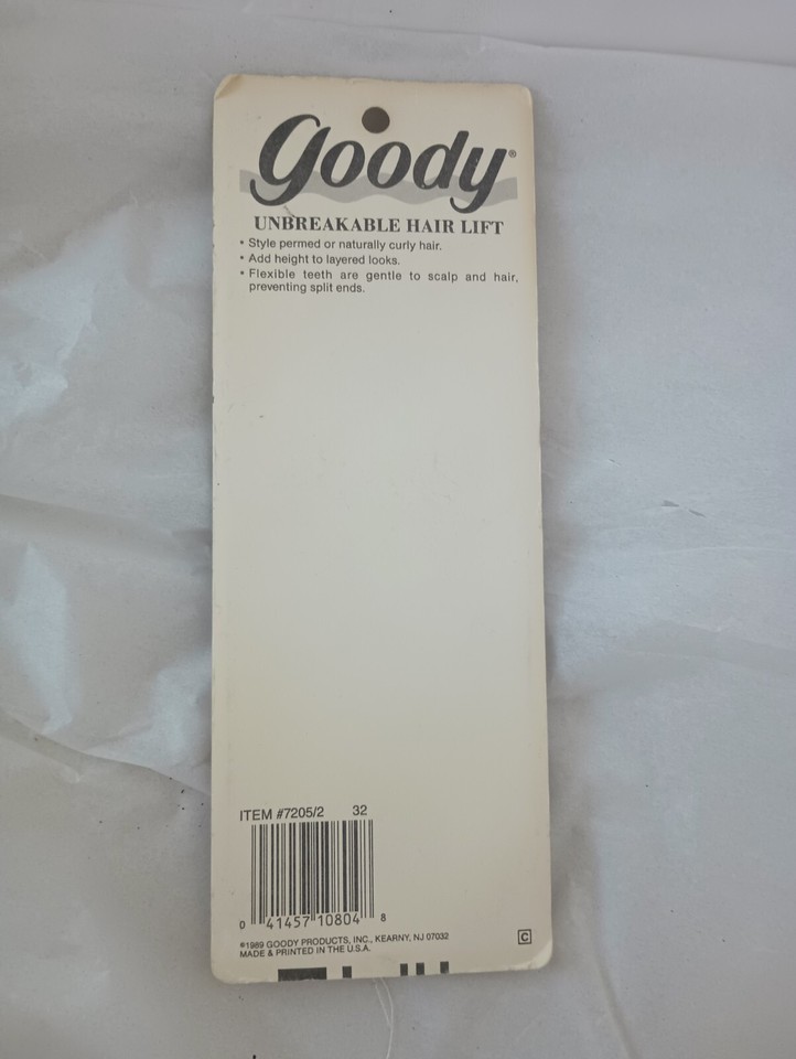 Vintage Goody USA 1989 Pink Hair Lift Pick Comb Item # 7205/2 ...