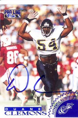 duane clemons rookie rc draft auto autograph california cal bears ...