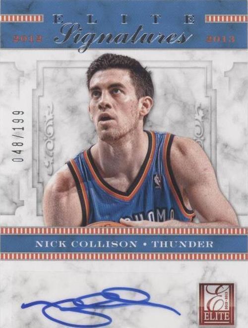 2012-13 Elite - Elite Signatures Nick Collison #47 /199 (AU) for sale ...