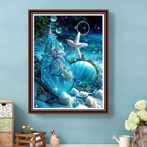 5D DIY Full Round Drill Diamond Painting Beach Shell Kit Art Home Decor ...