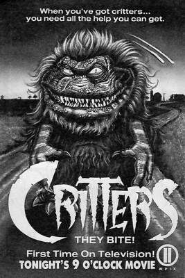 1988 WPIX NEW YORK TV MOVIE PROMO AD ~ CRITTERS ~ MY WORST NIGHTMARE ...