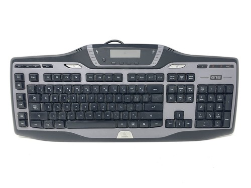 Logitech G15 Gaming Keyboard Y-UW92 Wired USB Illuminated Screen TESTED ...