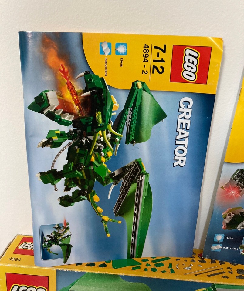 Lego Creator Model Creature Set 4894 Mythical Creatures 2006 Dragon ...