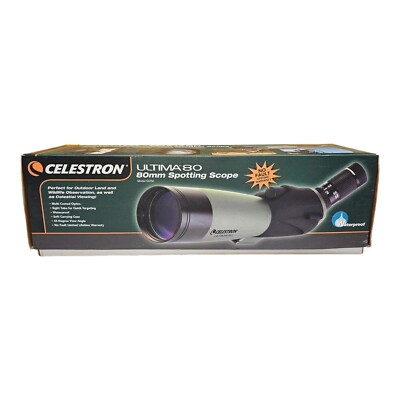 Celestron Ultima 80 Angled Spotting Scope 8-24x80mm Zoom Eyepiece ...