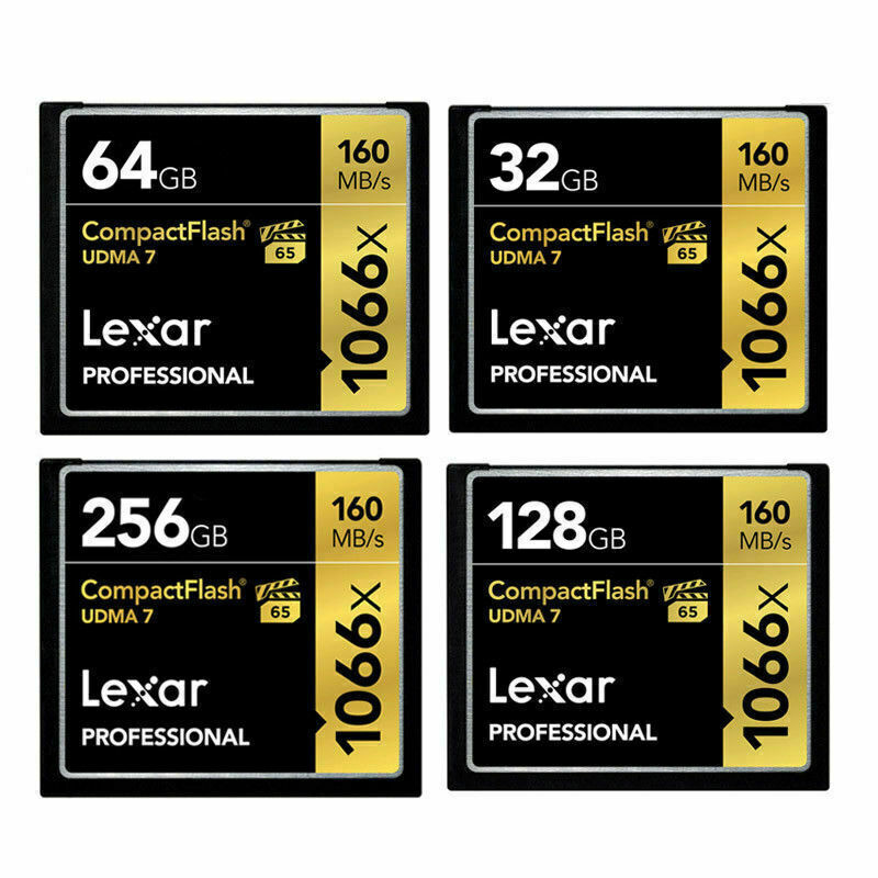 1X NEW 32GB-256GB CF Memory Card Compact Flash 160MB/s 1066X 1067X VPG ...