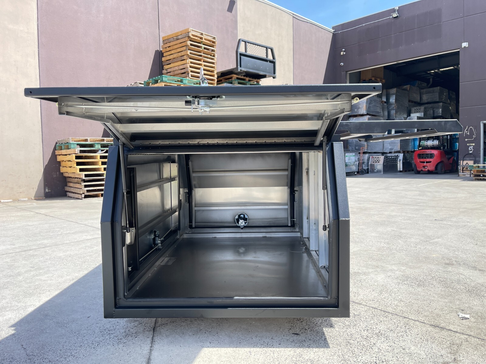 BLACK Aluminium Canopy Toolbox Ute Truck Toolbox 1780 x 1200 x850 ...