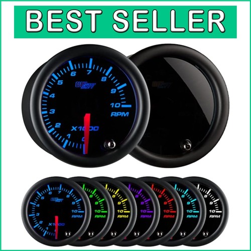 Customizable Tinted Tachometer Gauge with 10,000 RPM for Gas Engine ...