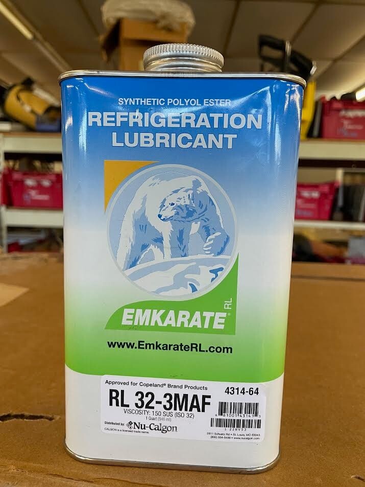 Nu Calgon 4314-64 Emkarate RL32-3MAF Refrigeration Oil 1 Qt | eBay