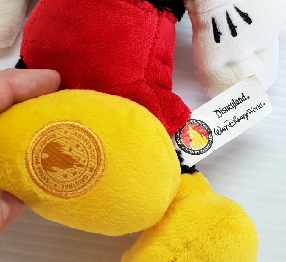 Mickey Mouse Original Authentic Soft Body Bean Plush Stuffed Animal Toy ...