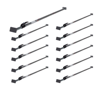 12PK 89-3/4" to 104-1/2" Telescoping Ratcheting Load Lock Bar for Cargo ...