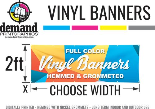 Vinyl Banner - 2ft x Custom Width | eBay