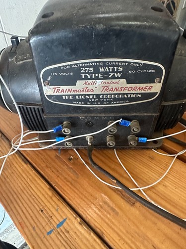Lionel Type ZW 275 Watts Trainmaster Transformer Multi-Control ...
