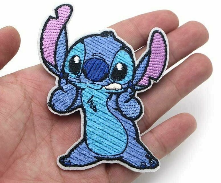 Disney's Lilo and Stitch Stitch Embroidered Sewn/Iron On 3.5" Patch | eBay