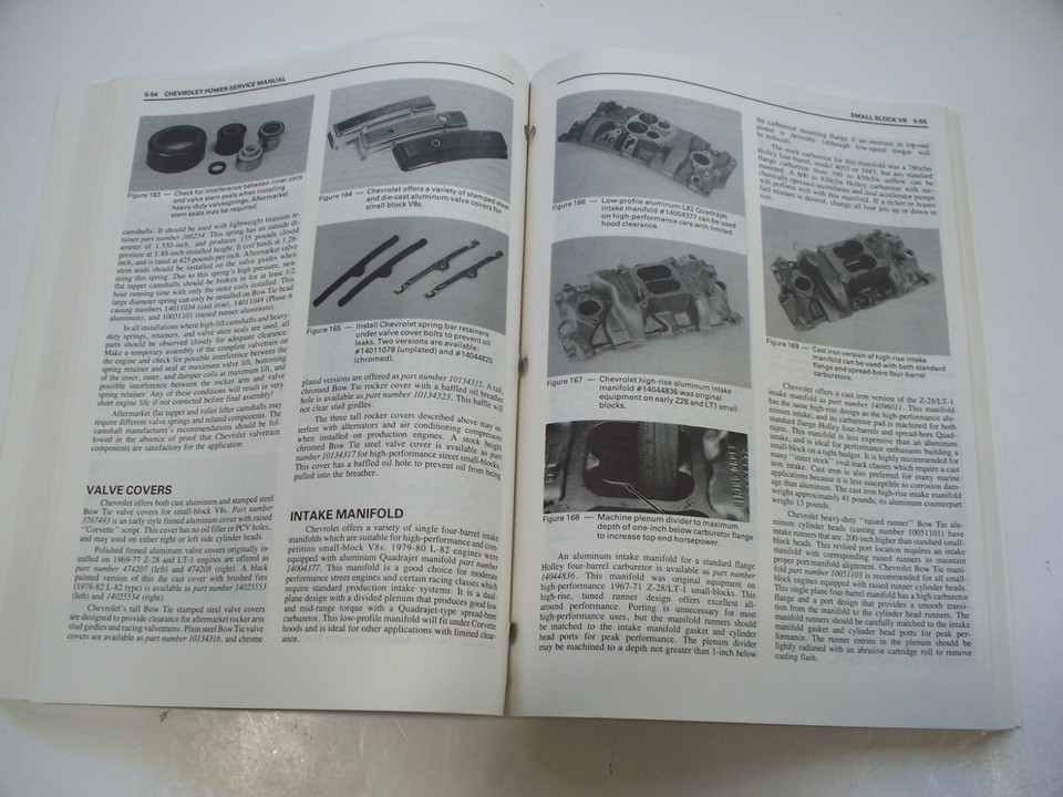 NOS CHEVROLET Power Book #6 Edition The true Bible on GM Performance ...