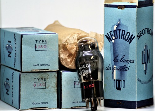 6j5 g tube nos nib neotron france preamp tubes quad l63 6sn7 6c5 2a3 ...