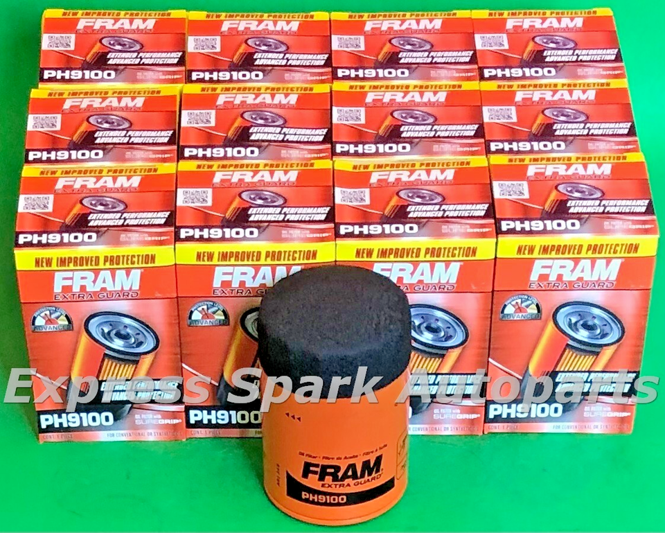 Case of 12 Engine Oil Filter-Extra Guard FRAM PH9100 For GMC CHEVROLET ...