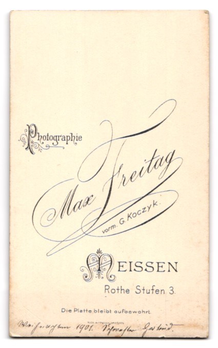 Photograph Max Freitag, Meissen, Rothe Steps 3, Portrait of a Young ...