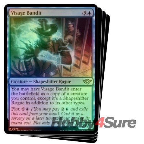 Foil Visage Bandit X4 M/NM Magic: The Gathering MTG Outlaws Of Thunder ...