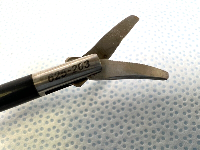 Jarit 625-203 Roto-Cam Monopolar Insulated 5mm -1/4" Curved Scissors ...