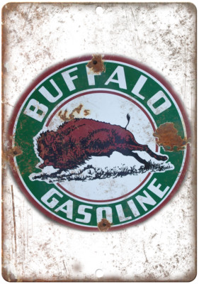 Buffalo Gasoline Porcelain Look Reproduction Metal Sign U152 | eBay