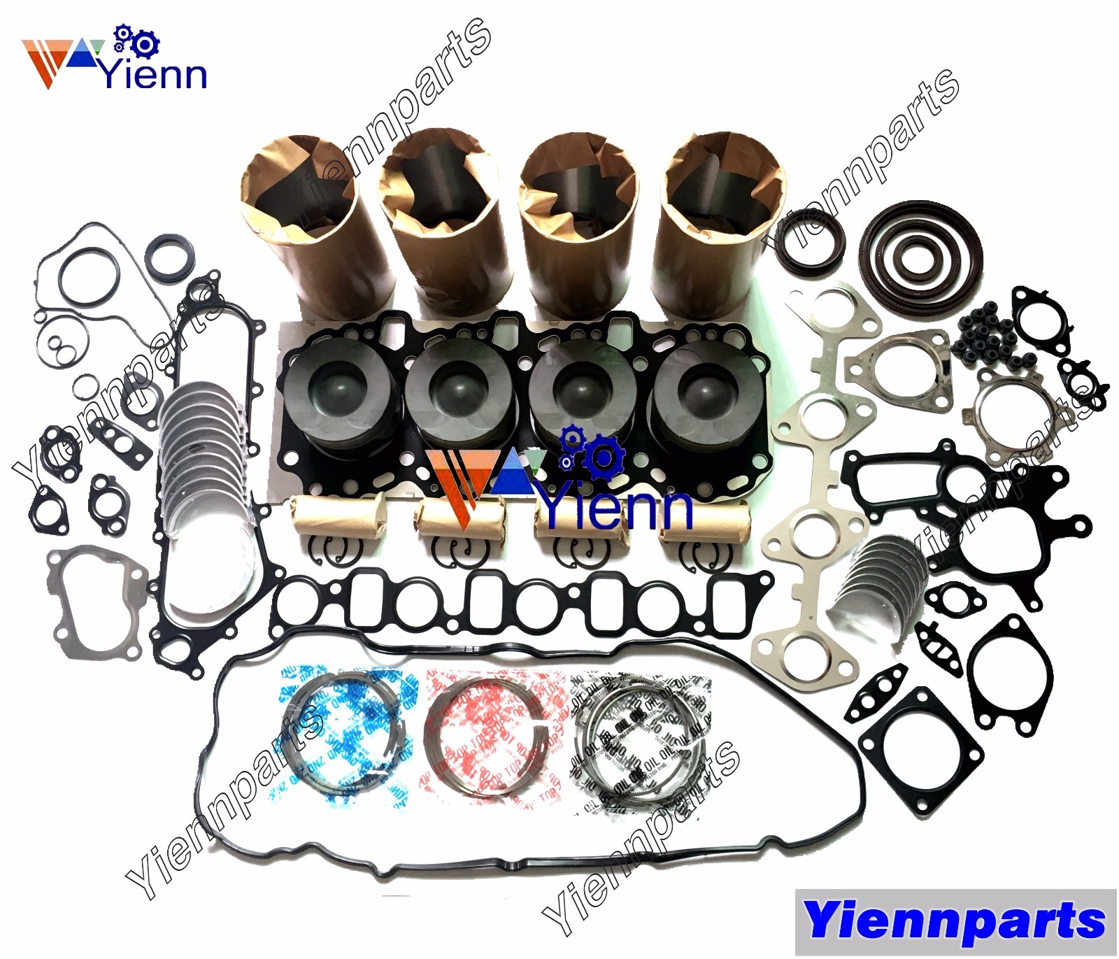 1KD 1KD-FTV Overhaul Rebuild Kit For Toyota Engine Piston Liner Gasket ...