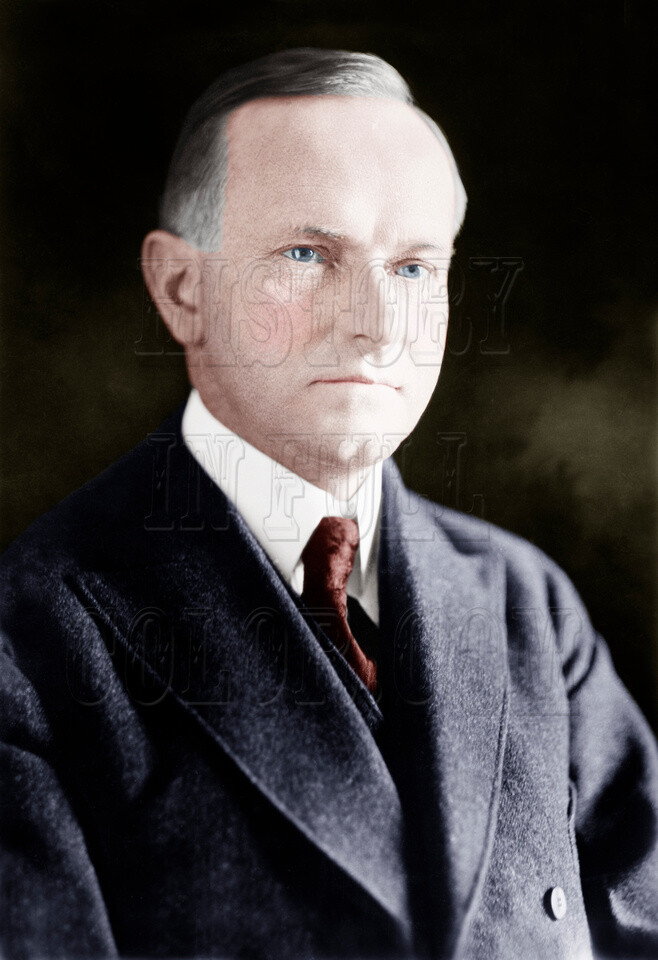 U.S. President Calvin Coolidge Color photo - 15137 | eBay