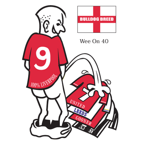 Car Sticker Football Wee/Pee on Your Rival Teams Shirt All UK teams ...