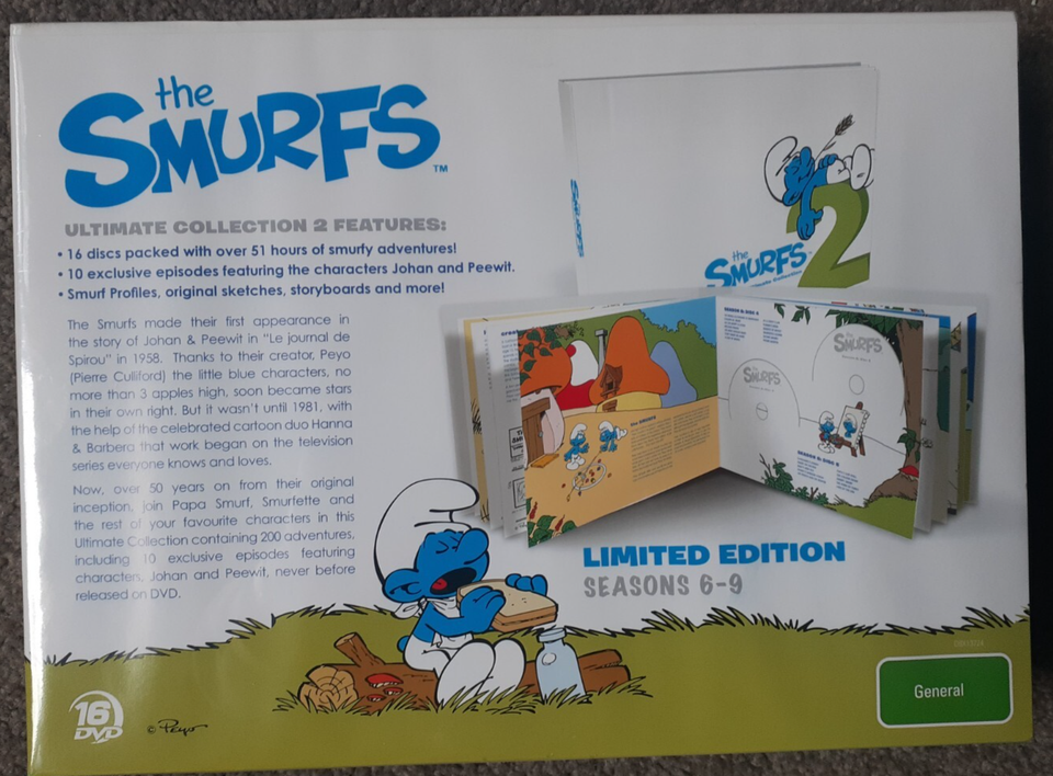 The Smurfs : Collection 2 (DVD, 2011, 16-Disc Set) - Region 4 ...