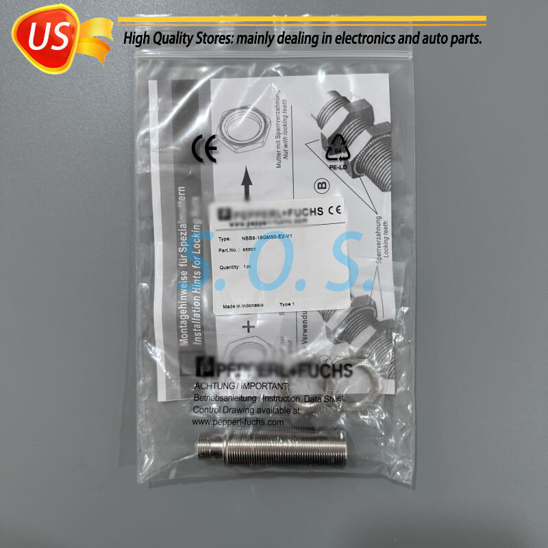 For PEPPERL FUCHS NBB8-18GM50-E2-V1, INDUCTIVE PROXIMITY SENSOR, 085501 ...