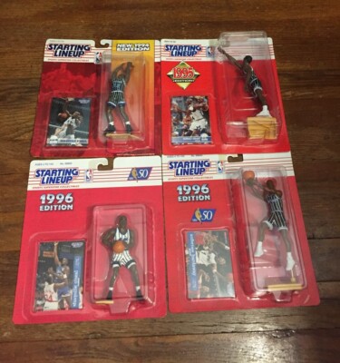 4 ORLANDO MAGIC STARTING LINEUP SHAQUILLE O'NEAL HORACE GRANT ANFERNEE ...