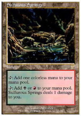 Sulfurous Springs Magic mtg Heavy Play, English 7th Edition x1 | eBay