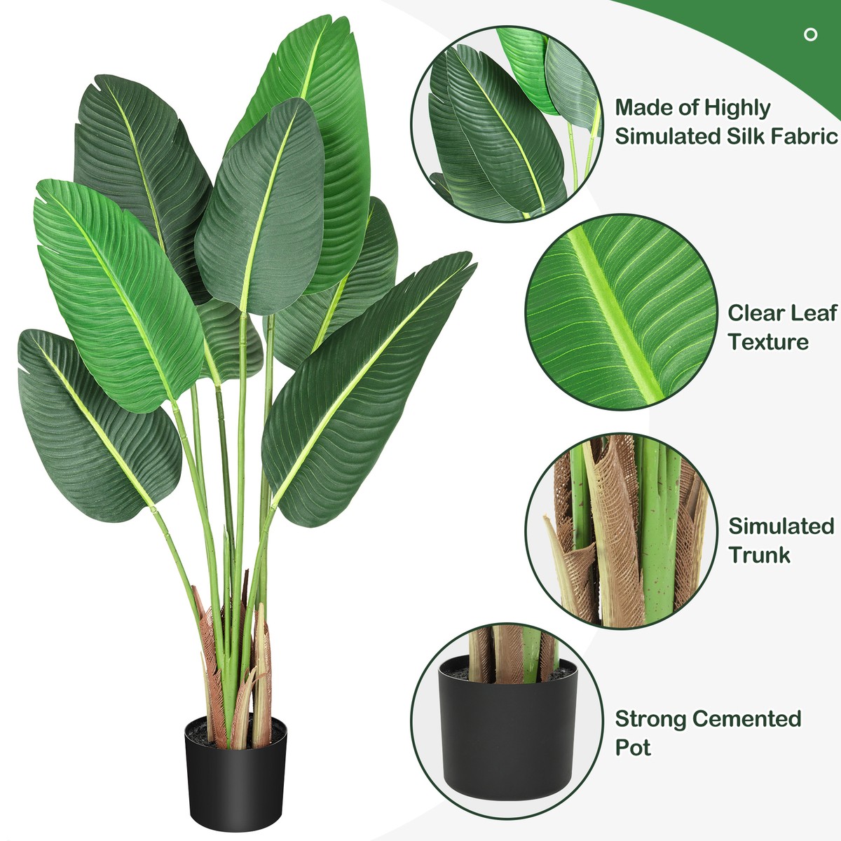 Artificial Banana Leaf Plant