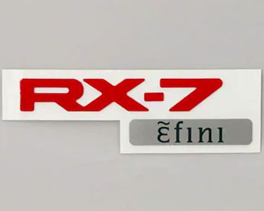 MAZDA Genuine OEM RX-7 FD3S Efini RED Rear Badge Emblem | eBay