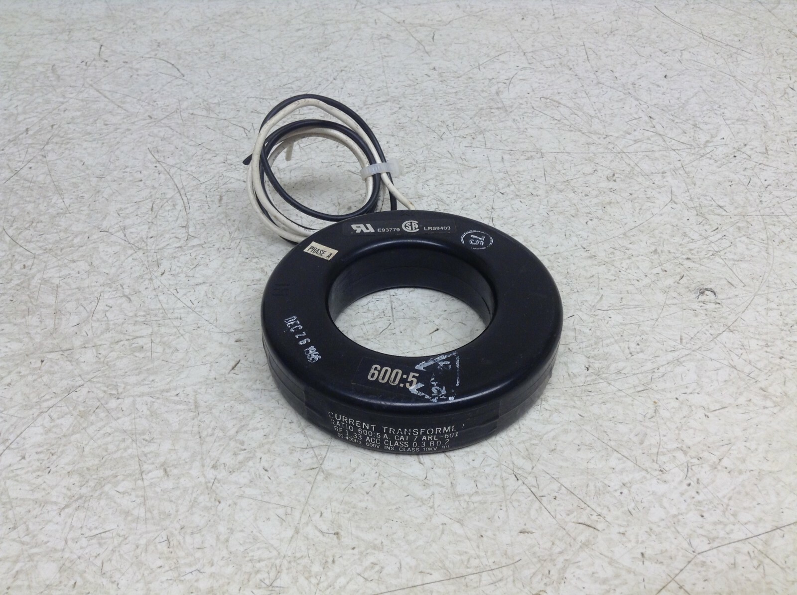 Instrument Transformers Cat 7 ARL-601 600:5 A Current Transformer ...