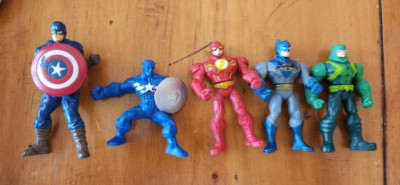 Lot Marvel 500 Micro Series 1 Figures Blue Silver Captain America Flash ...