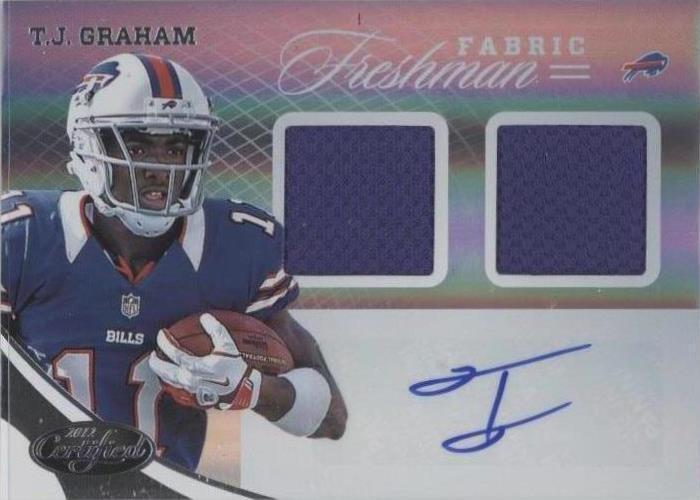 2012 Panini Certified - Freshman Fabric T.J. Graham #349 /499 (AU, MEM ...