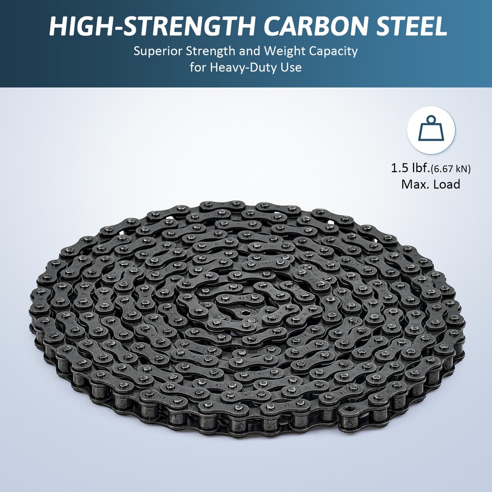 41 Roller Chain for Gate Openers Doors with 2 Links 10ft Gate Chain ...