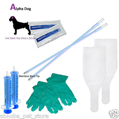 Canine Blue Flexible Deluxe AI Breeding Kit Artificial Dog Insemination ...