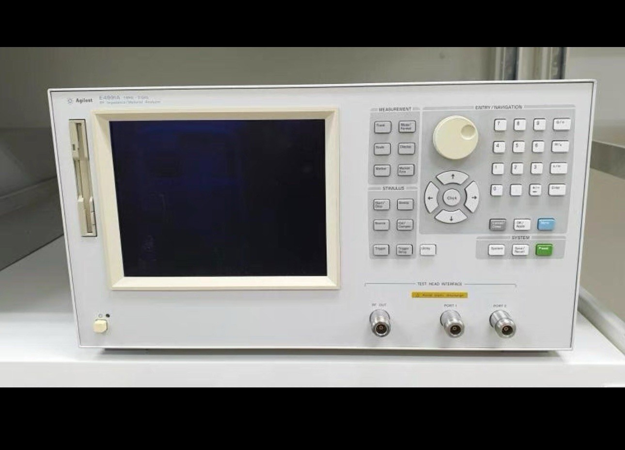 HP Agilent Keysight 4291A Impedance/Material Analyzer WITH test fixture ...