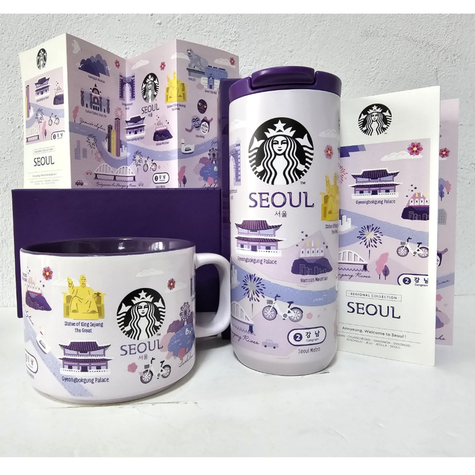 Starbucks Korea Annyeong Seoul Mug 355ml & Tumbler 355ml | eBay